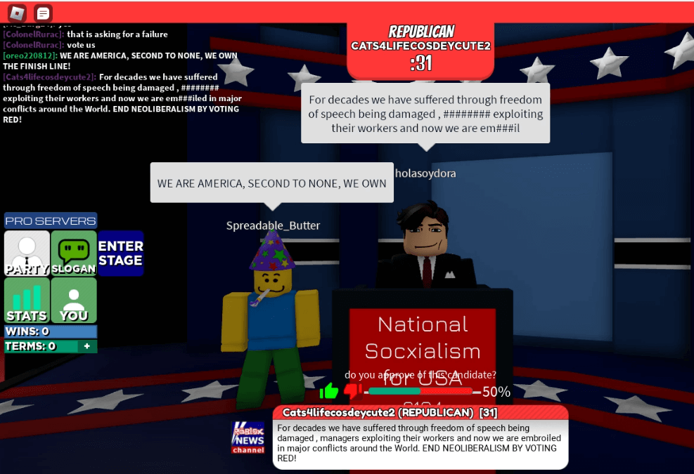 Roblox’s Election Simulator is Swarming with Fascists - Global Project ...